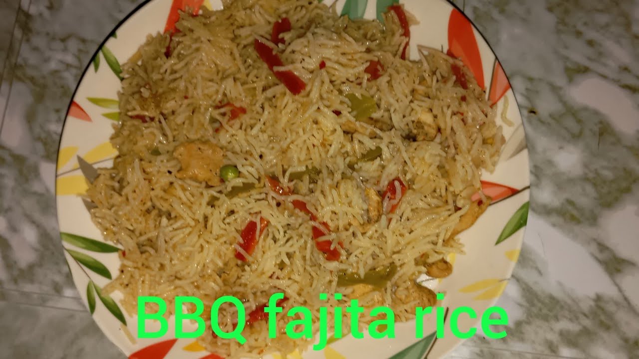 BBQ fajita rice#chicken and #vegeta rice.#chickenrecipes must try - YouTube