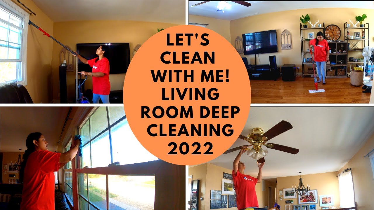 LET'S CLEAN WITH ME/LIVING ROOM DEEP CLEANING MOTIVATION/WINTER ...