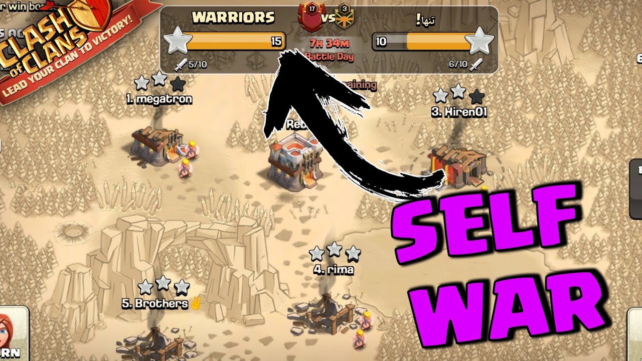 Self War In Clash of Clans ..... - YouTube