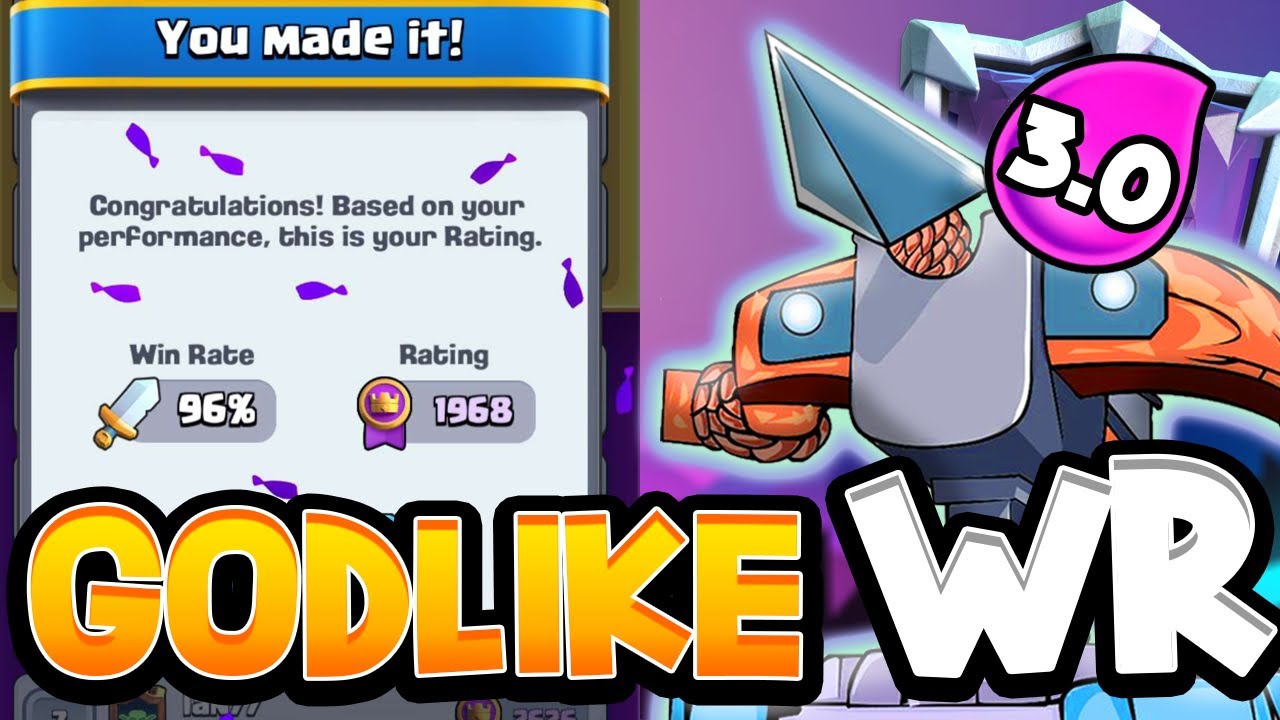 96% WINRATE to ULTIMATE CHAMPION With 3.0 XBOW! — Clash Royale - YouTube