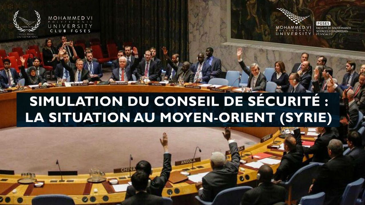 Retour en images sur la simulation du conseil de sécurité organisée par ...