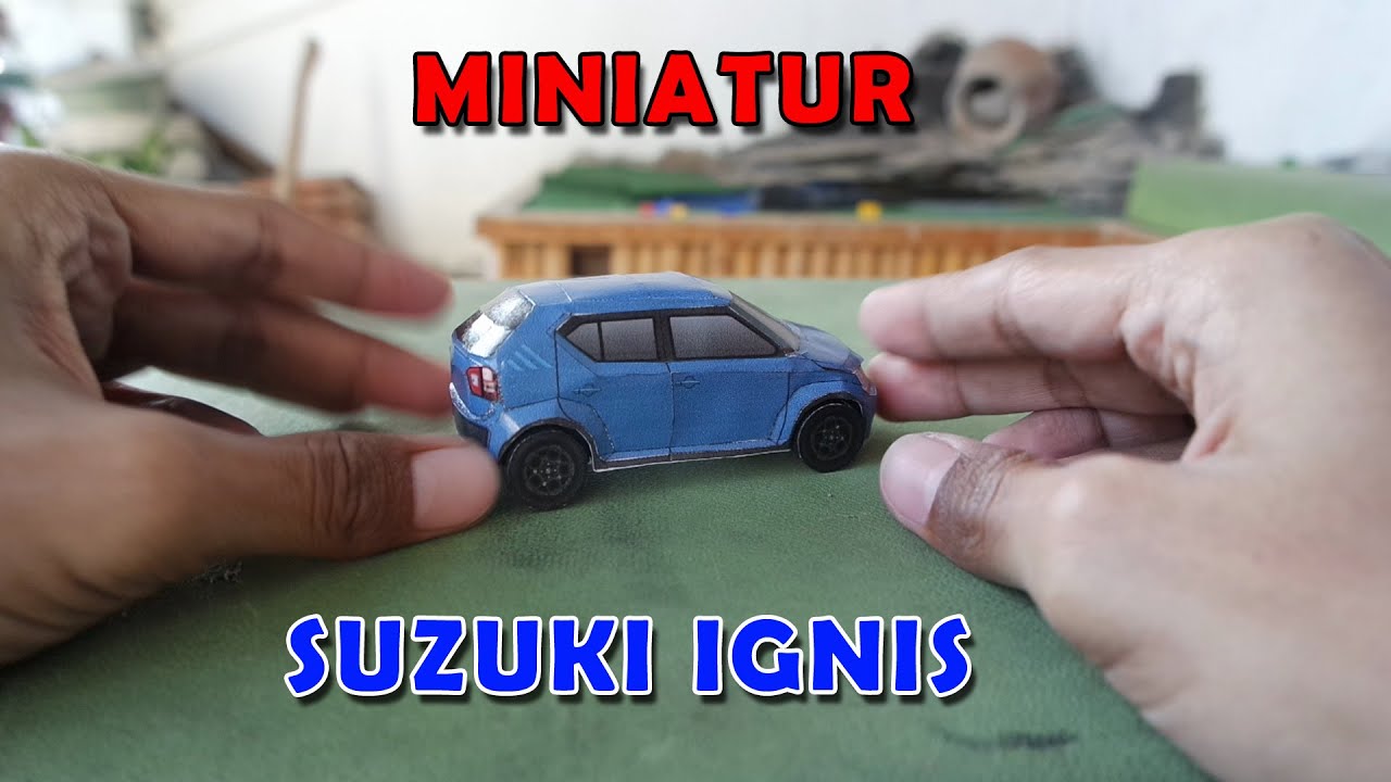 DIY miniature crafts with paper Suzuki ignis car - YouTube