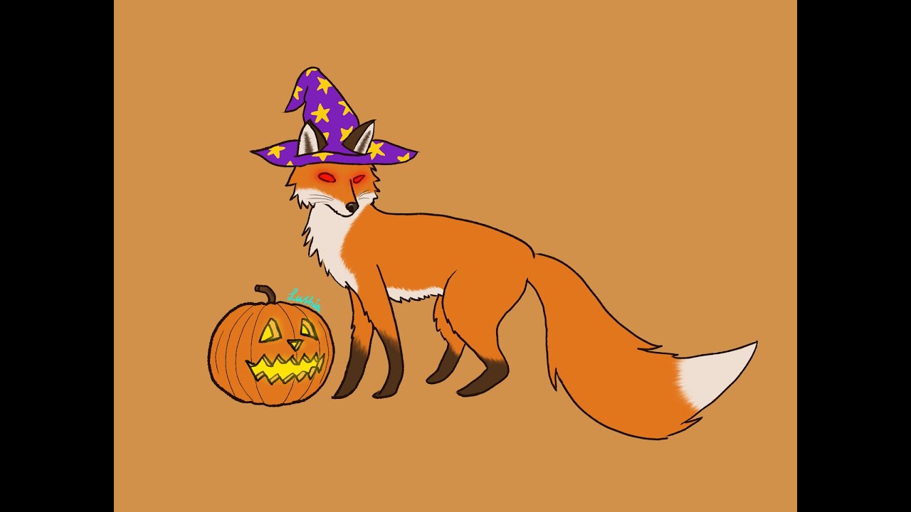 FULL STREAM Halloween Fox Art Commission - YouTube