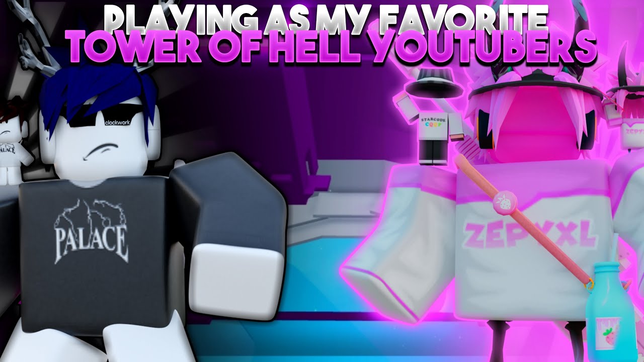 I Played TOH as my favorite TOH Youtubers | Tower of hell Roblox - YouTube