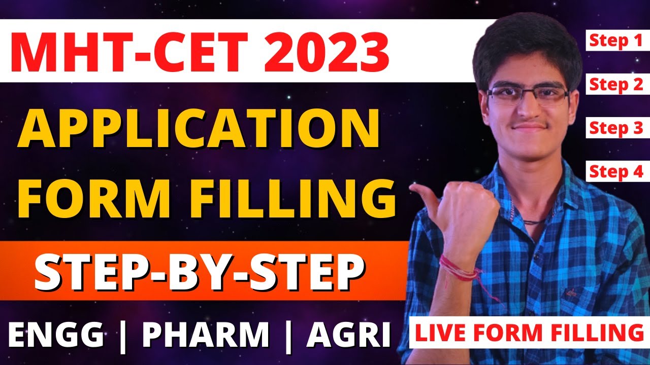 MHT-CET 2023 | Application Form Filling Tutorial | Step By Step | Live ...