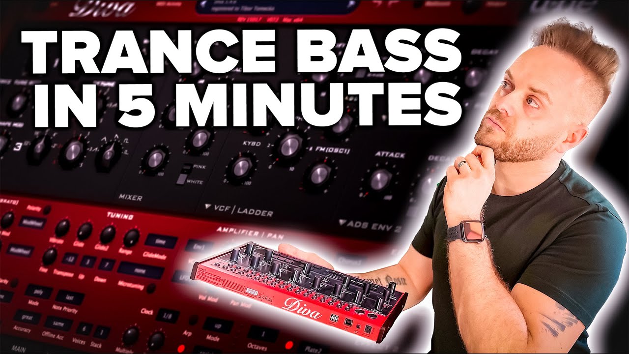Trance Bass sound like 4 Strings, Rank1, Armin van Buuren in Diva - YouTube