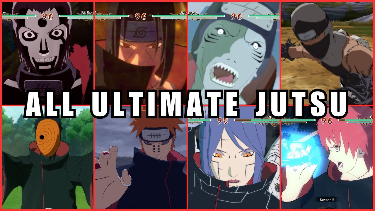 Naruto Ultimate Ninja Storm 2 AKATSUKI Ultimate Jutsu - YouTube