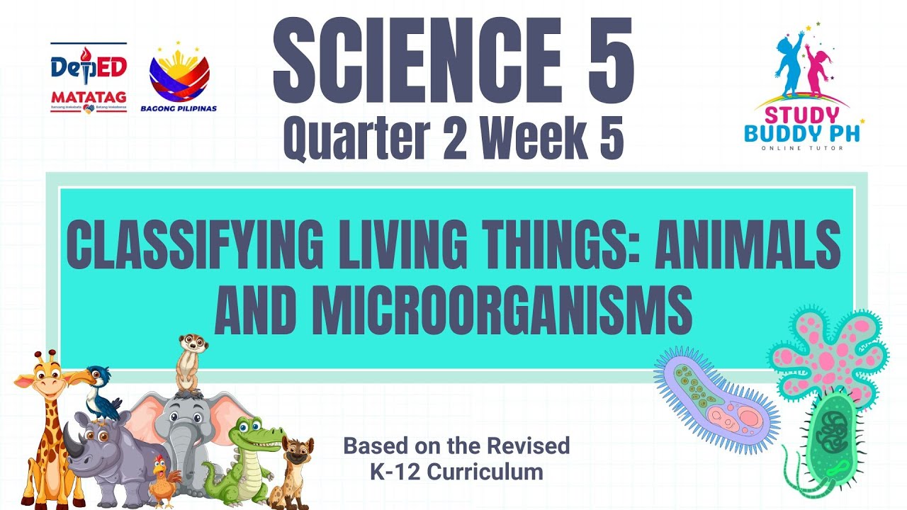 Science 5 Quarter 2 Week 5 Classifying Living Things Animals and ...
