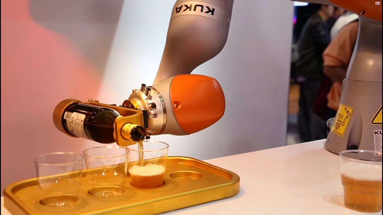 Robotic Bar Tending in Shanghai at CIIF 2015 - YouTube