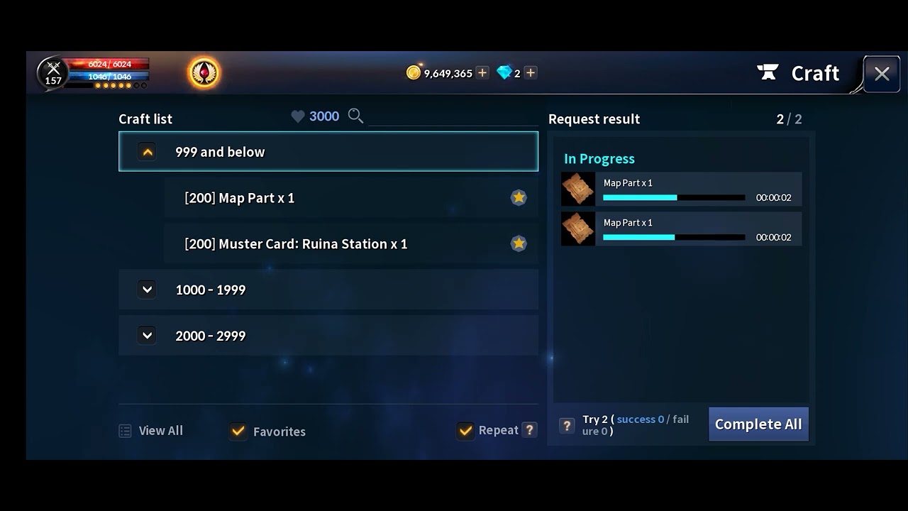 Cabal Mobile 🇨🇿 -| Crafting Map Part entry - YouTube