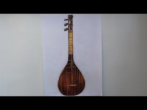 Rəsm - Saz Necə Çəkilir