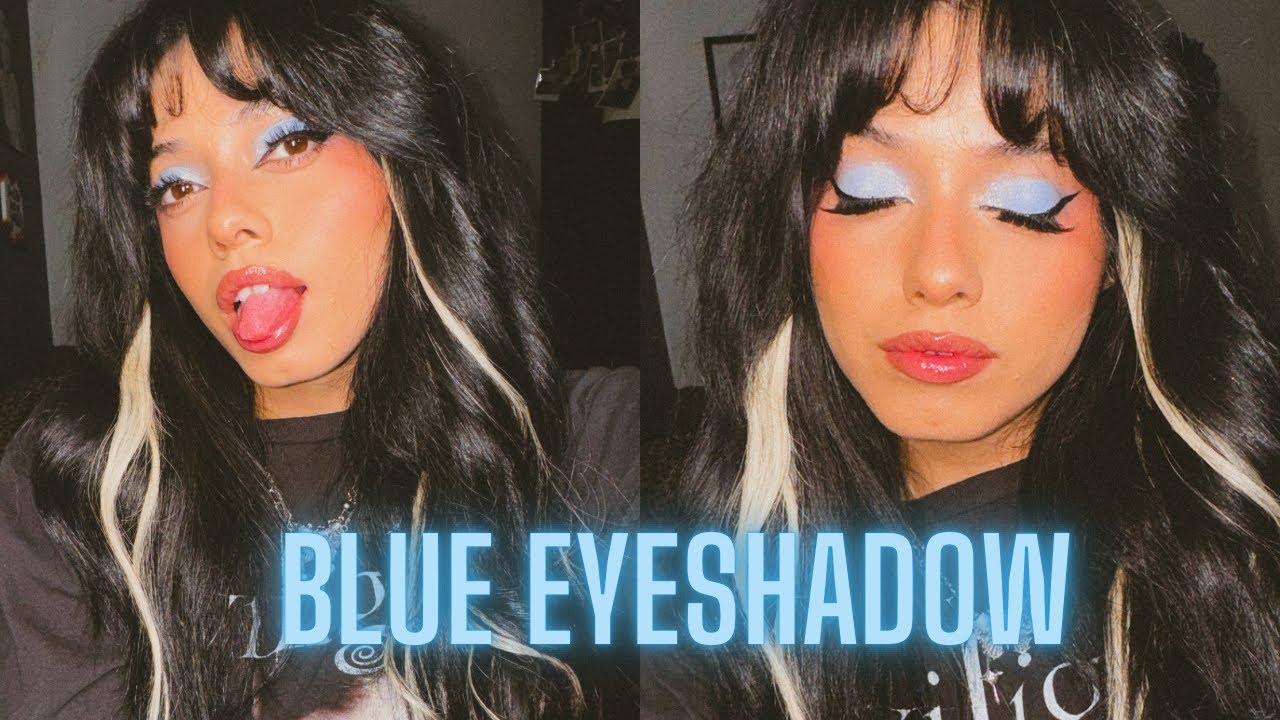 Blue Eyeshadow Tutorial 1 Minute Video Youtube