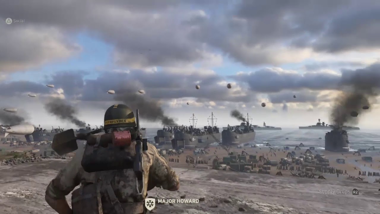 ALL GRIDIRON BALL LOCATIONS COD WWII HEADQUARTERS - YouTube