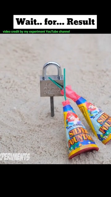 Lock vs Annar #diwali #experiment #locker #science #india #crackers # ...