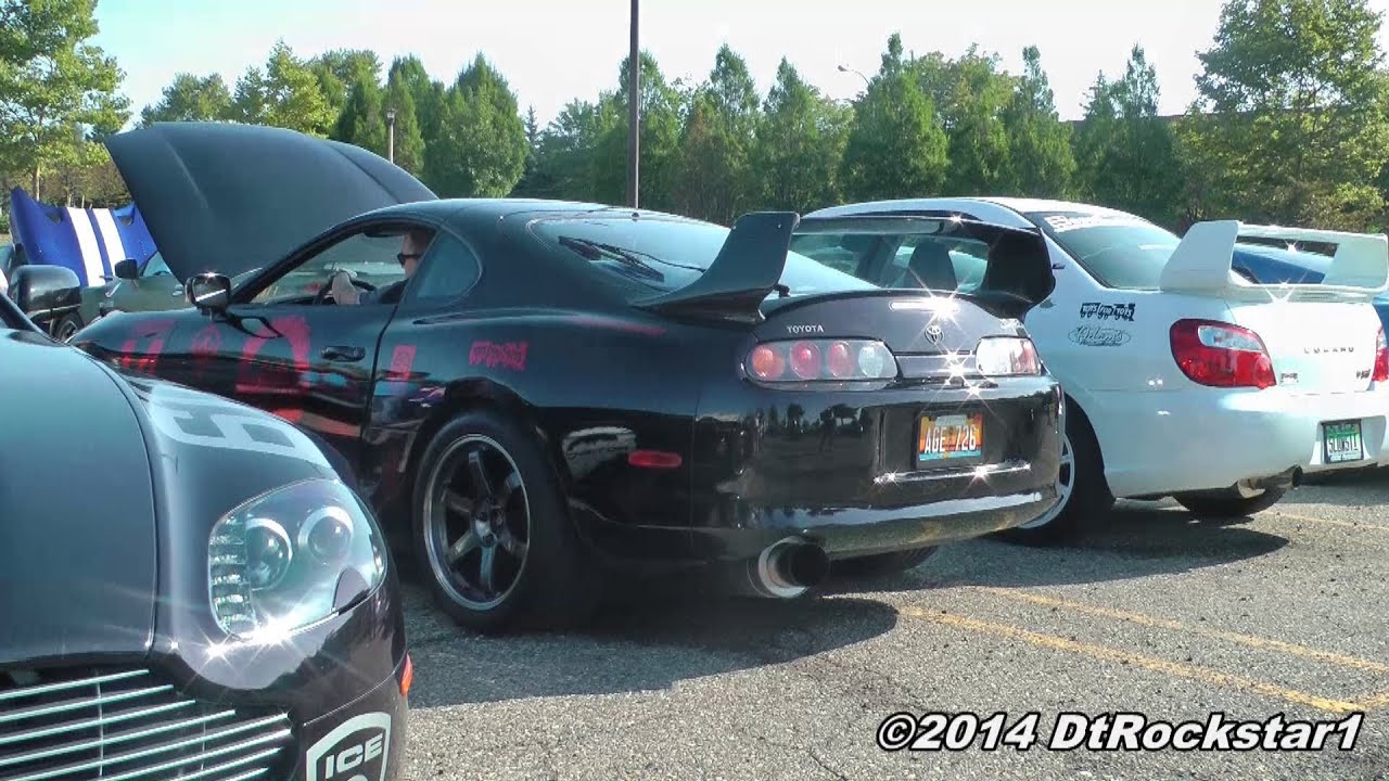 Supra sets off Car Alarm with AK47 sound: MotorCity Gumball - YouTube