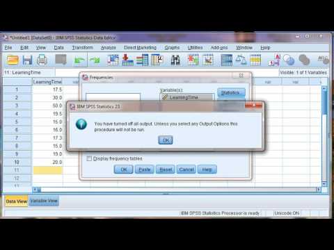 Chapter 6 Sample Mean--SPSS Exercise - YouTube