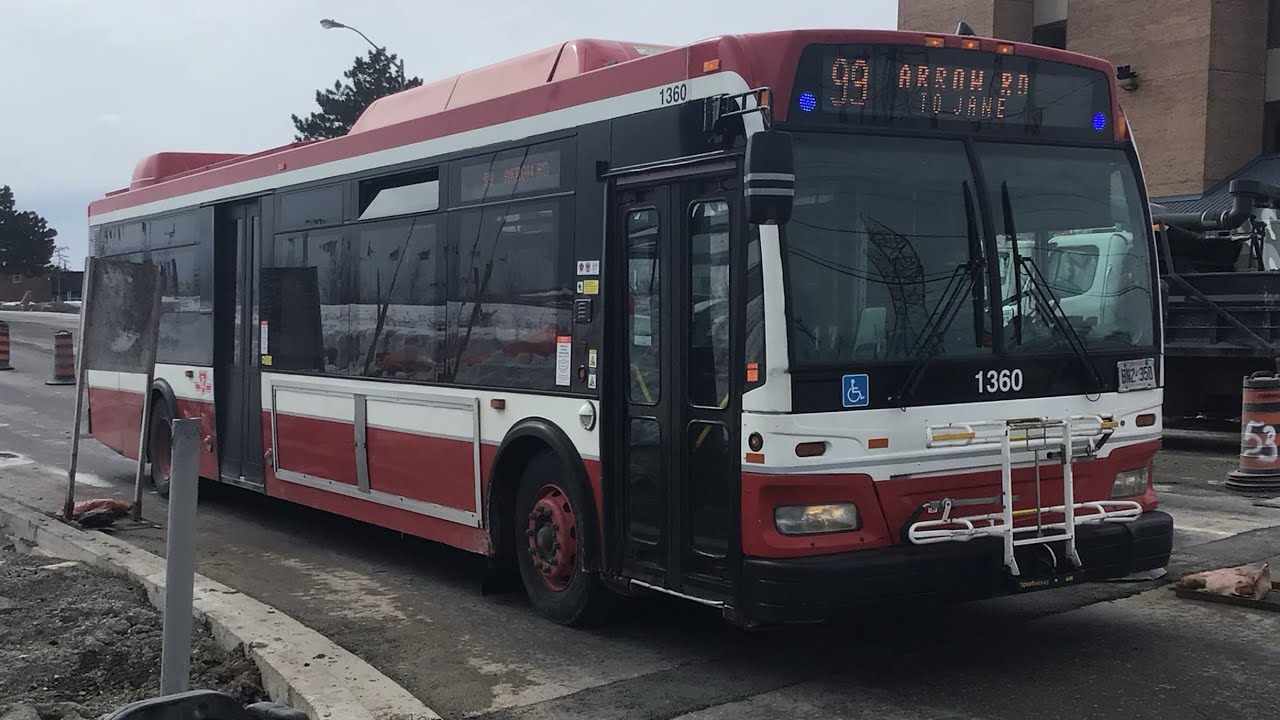 TTC Ride Video on 1360 on route 99 Arrow Road - YouTube