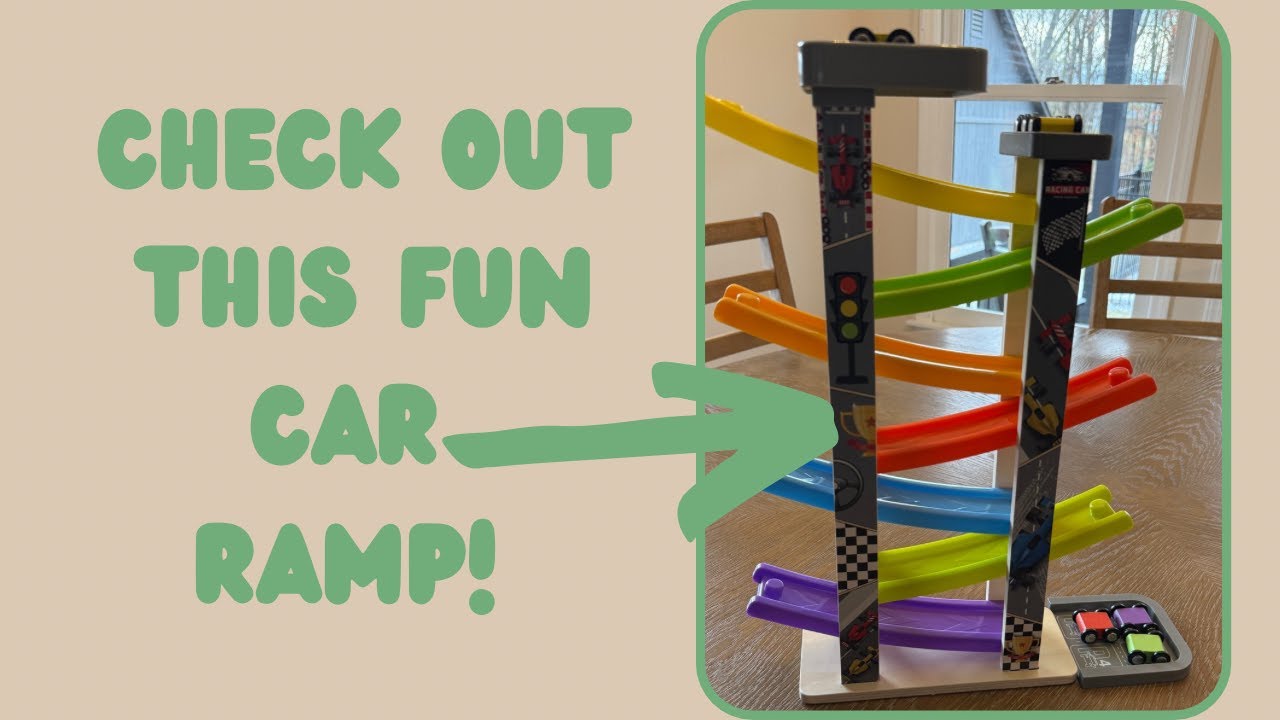 Montessori Wooden Car Ramp Set Review — 7 Mini Cars Included! - YouTube