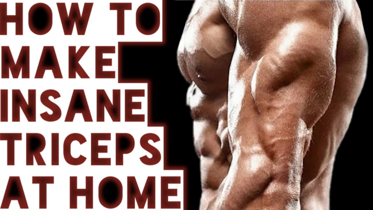 HOW TO MAKE INSANE TRICEPS AT HOME. - YouTube