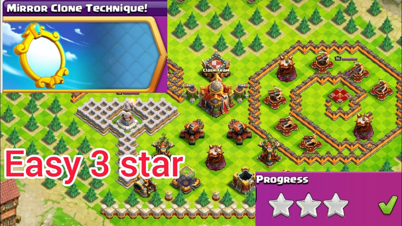 Easy 3 star Mirror Clone Technique! Clash Of Clans - YouTube