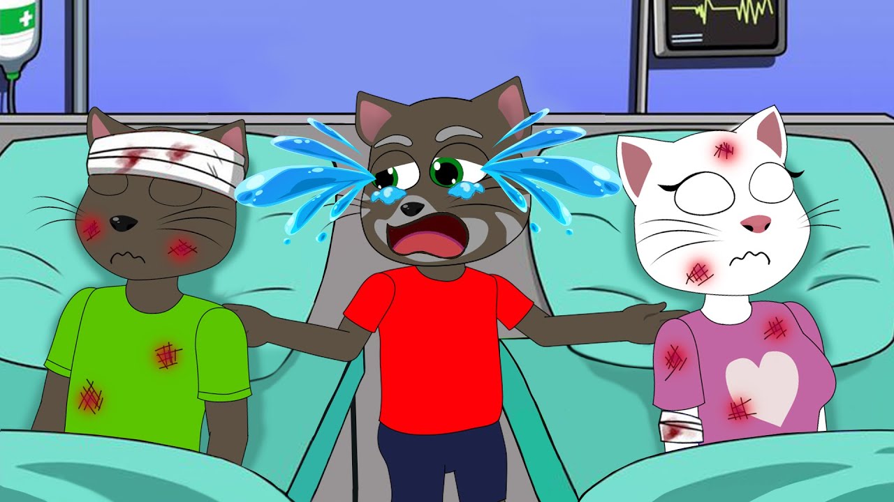 Talking Tom Poor Life: Mommy, Daddy Please Wake Up ||Talking Tom And ...