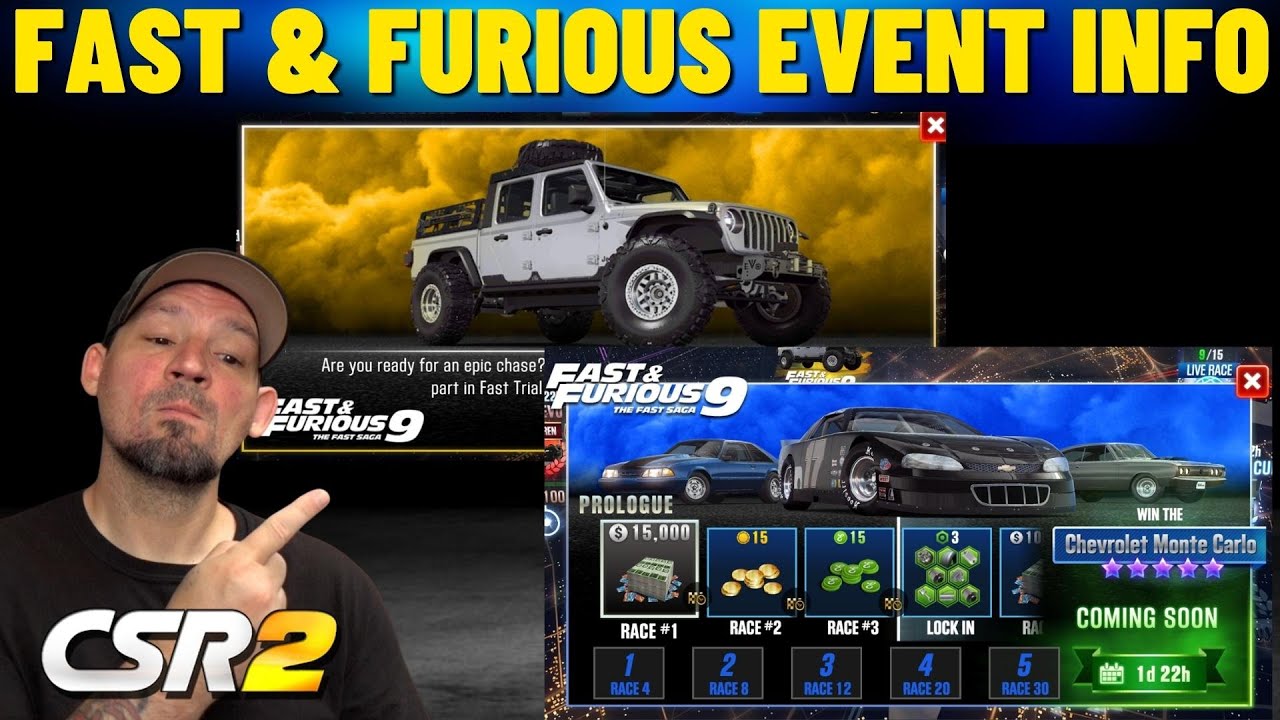 CSR2 Fast and Furious Prologue and fast trial info - YouTube