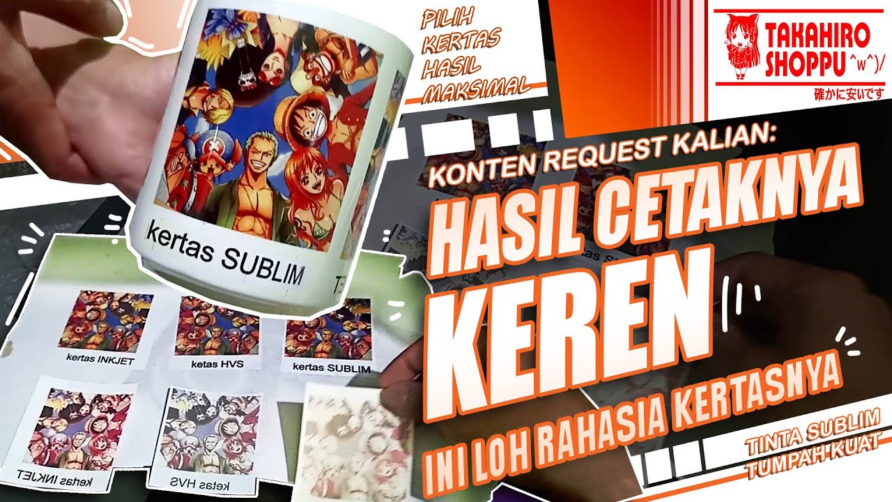 TES BERBAGAI KERTAS UNTUK MEDIA CETAK TINTA SUBLIM - YouTube