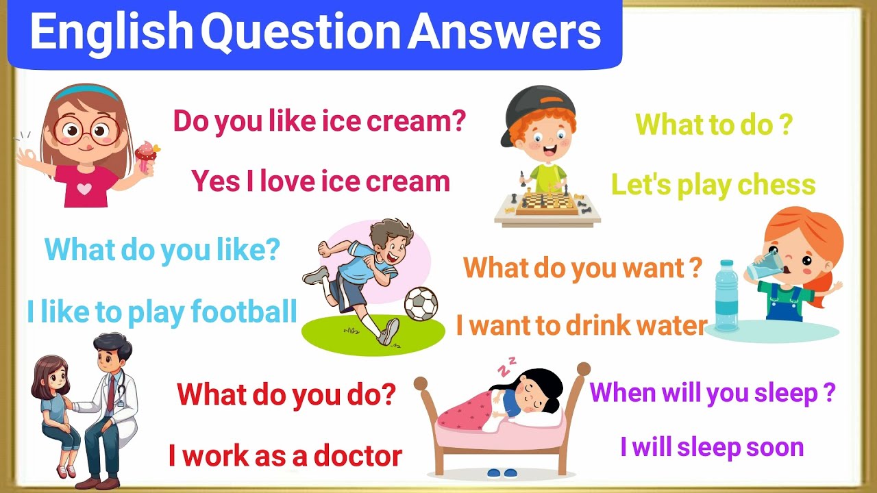 Daily Use English Question Answers | Daily use English sentences ...