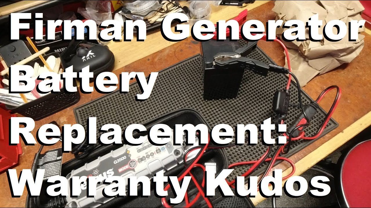 Firman Generator Battery Replacement: Warranty Kudos and Fast Too - YouTube