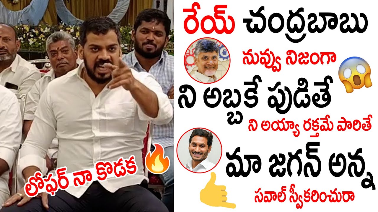 రేయ్ చంద్రబాబు నువ్వు నిజంగా నీ అబ్బకే పుడితే | Anil Kumar Yadav Fires ...