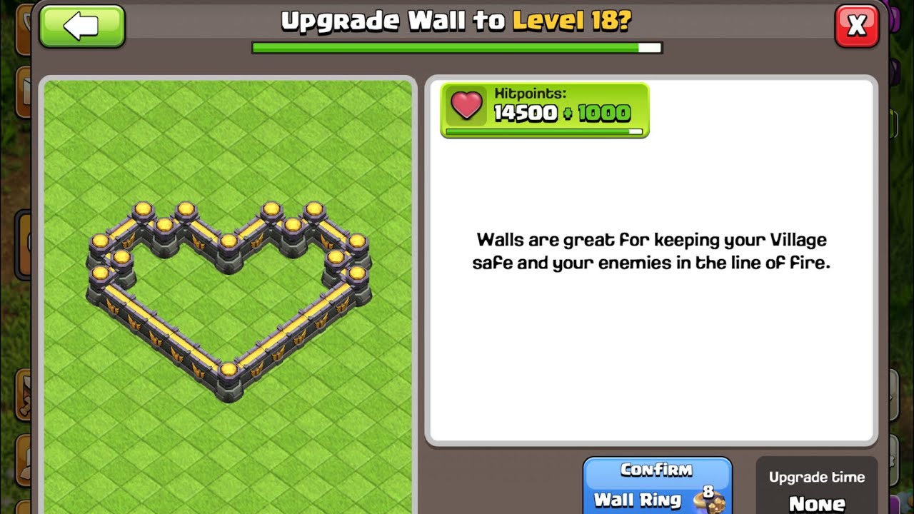 Getting MAX Wall in Clash of Clans 😭 - YouTube