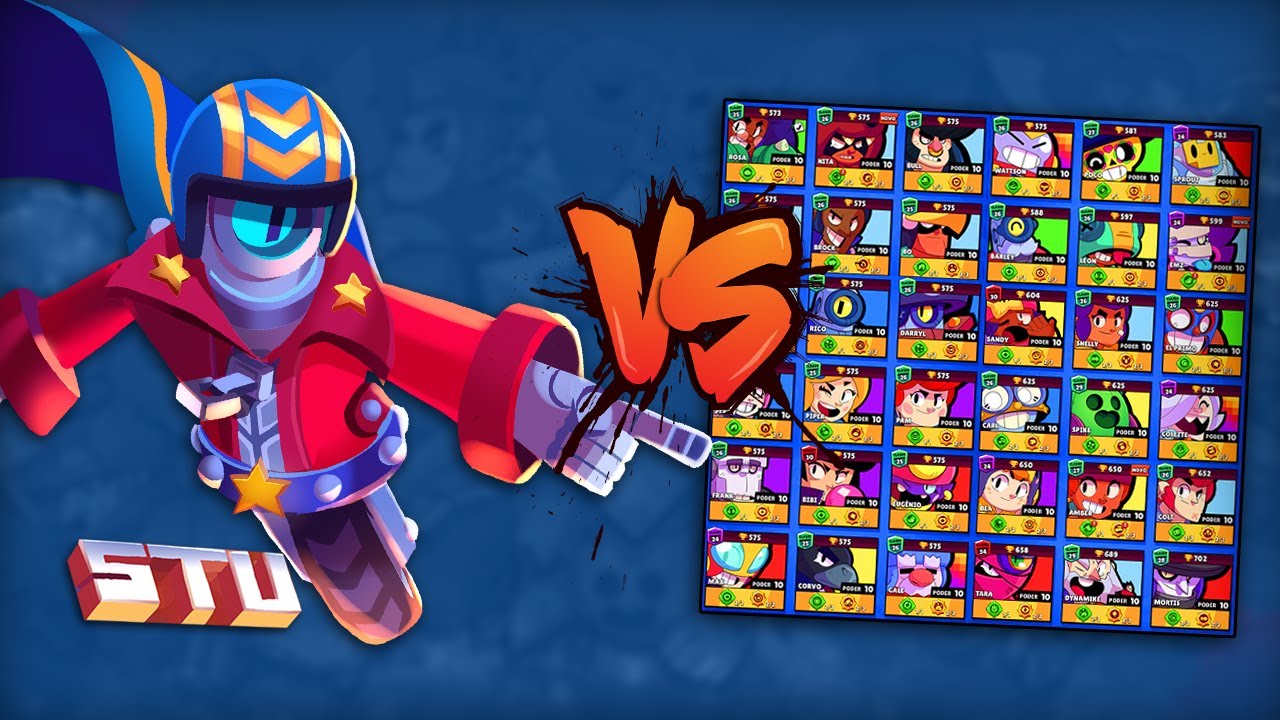 STU vs TODOS OS BRAWLERS! BRAWL STARS! - YouTube
