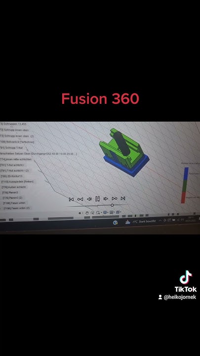 Fusion 360 für haas umc500 5 Achs fräsmaschine #fusion360 #fyp #haas ...
