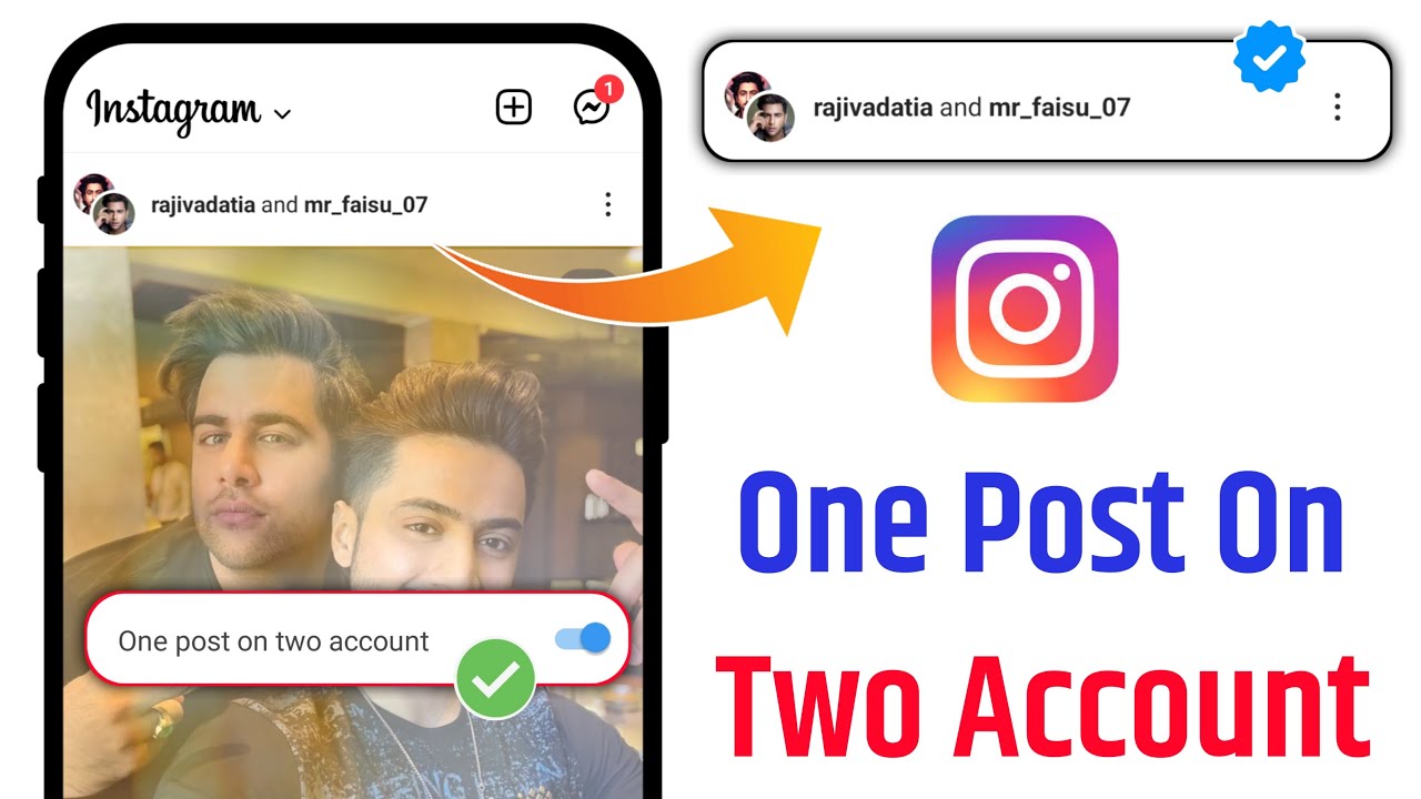 instagram one post in two accounts | instagram 2 account one post ...