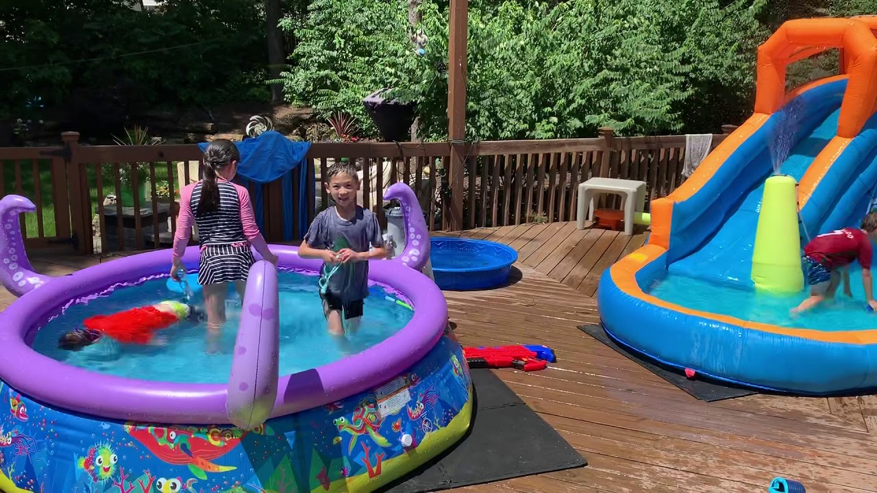 2019 Octo-Spray Pool Fun - YouTube