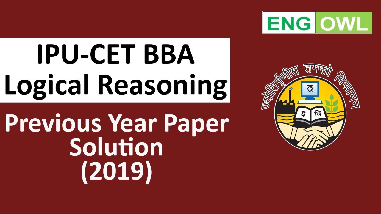 Logical Reasoning | BBA IPU CET | Solve Previous Year Paper - YouTube