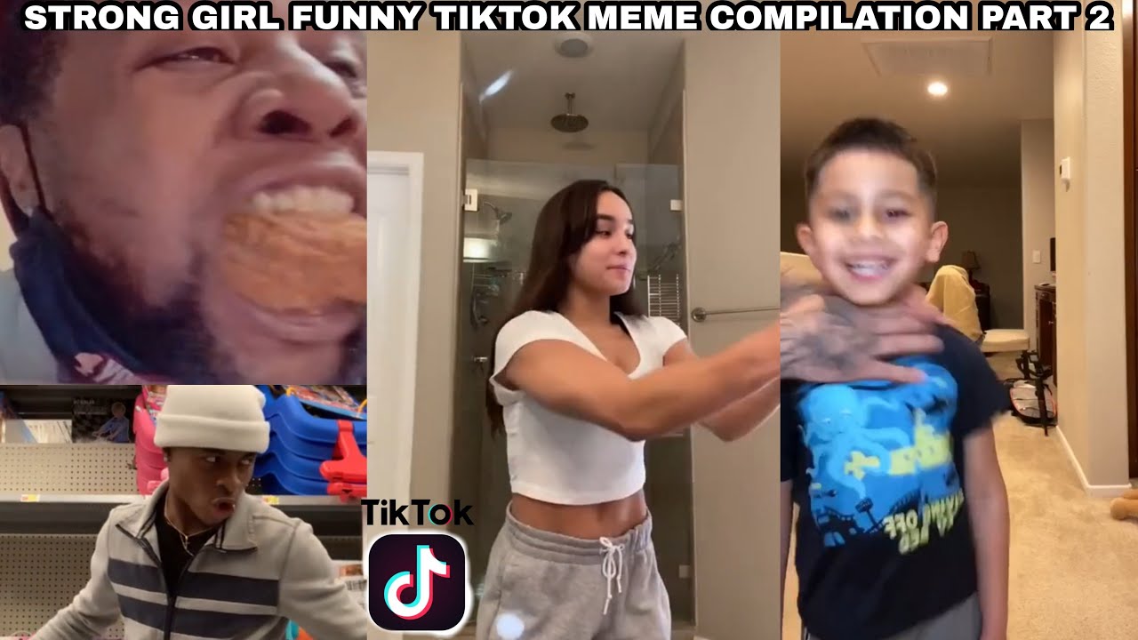 Strong Girl Funny TikTok | The Money Real Long Song| Wap Compilation ...