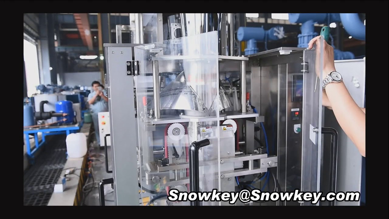 Snowkey Automatic Packing Machine for Ice - YouTube