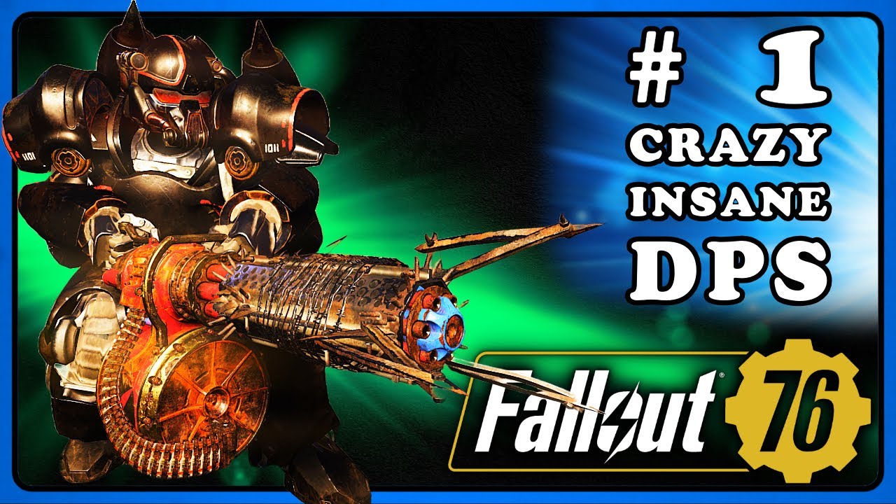 Fallout 76: #1 DPS. Minigun Shredder Guide & Build. 2 Seconds EN06 ...