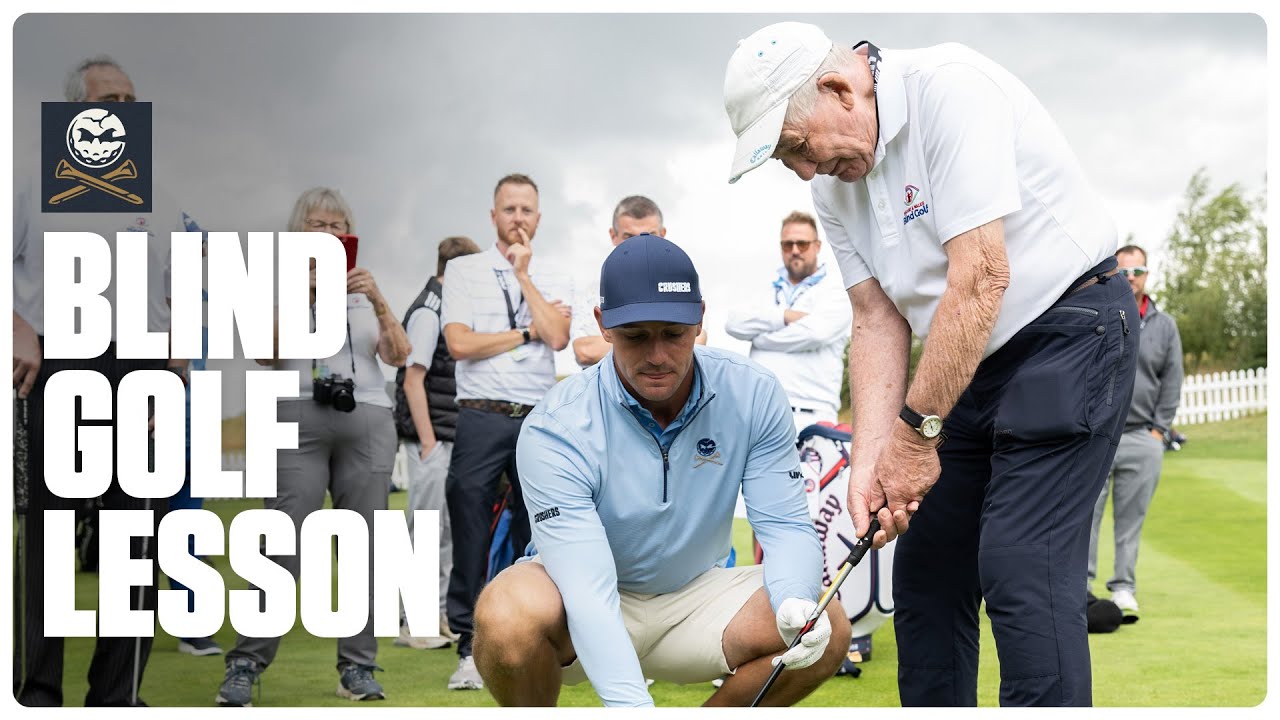 Bryson DeChambeau and Charles Howell III Work With Blind Golfers in ...