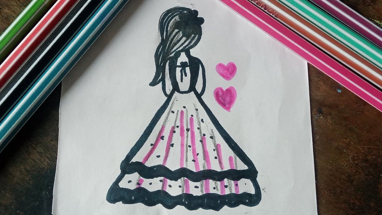 how to draw a bad girl ️📛😘 - YouTube