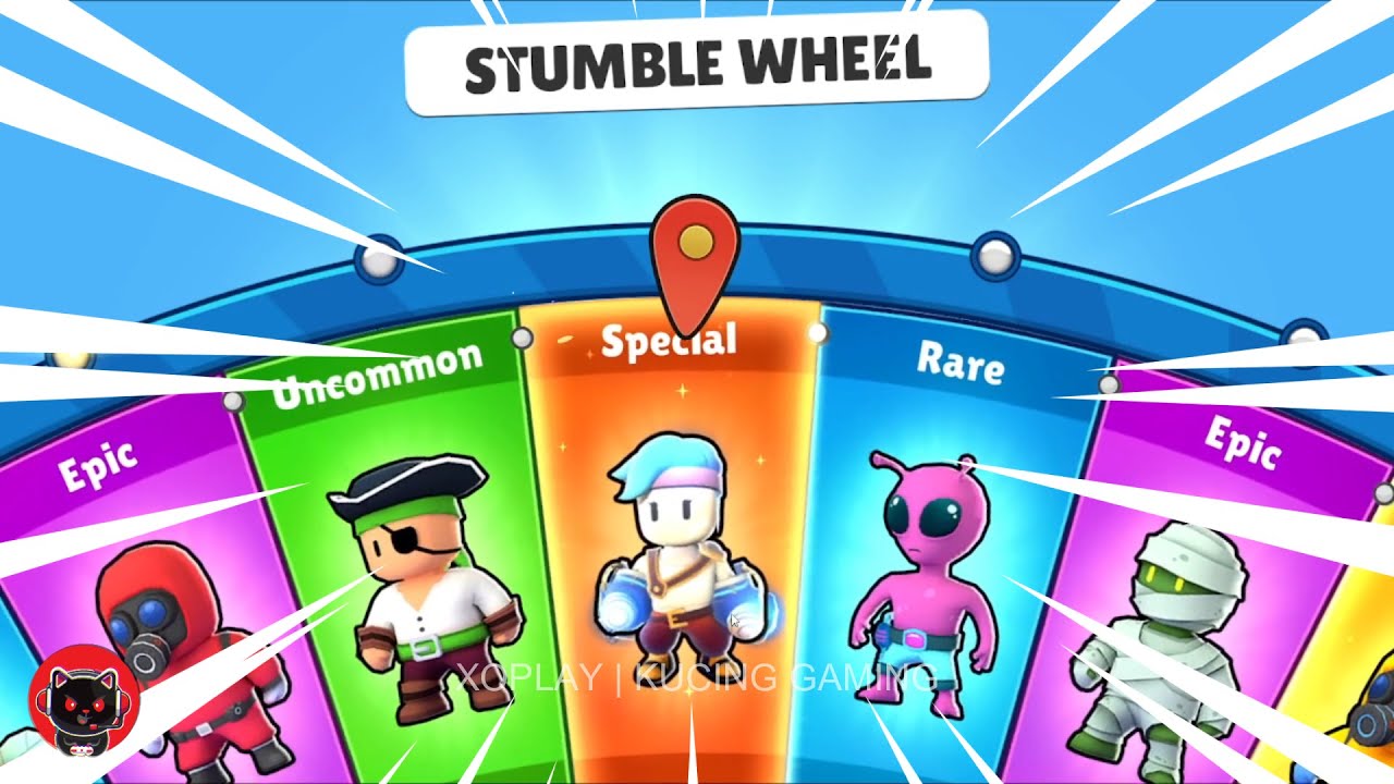 LUCKY SPIN 😱 STUMBLE WHEEL - Stumble Guys - YouTube