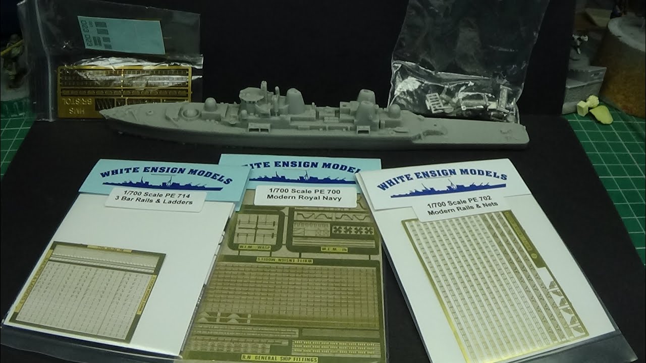MT Miniatures HMS Bristol D23 1/700 Scale - YouTube