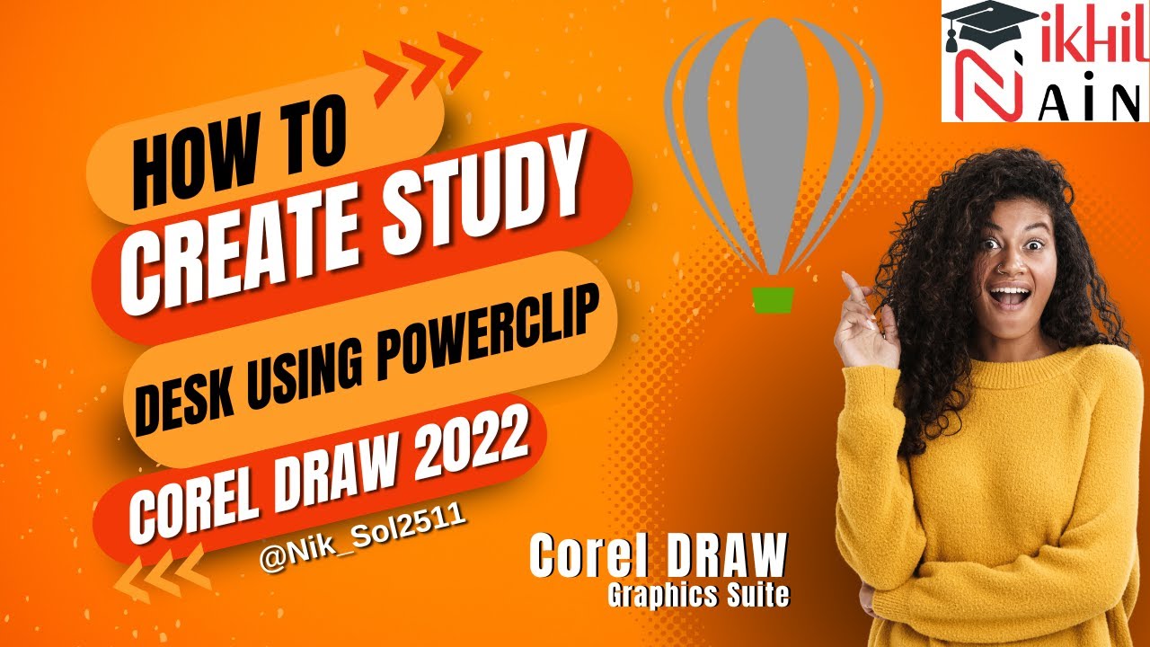Study Desk Practical | CorelDraw in Hindi by Nikhil Sirji #coreldraw # ...