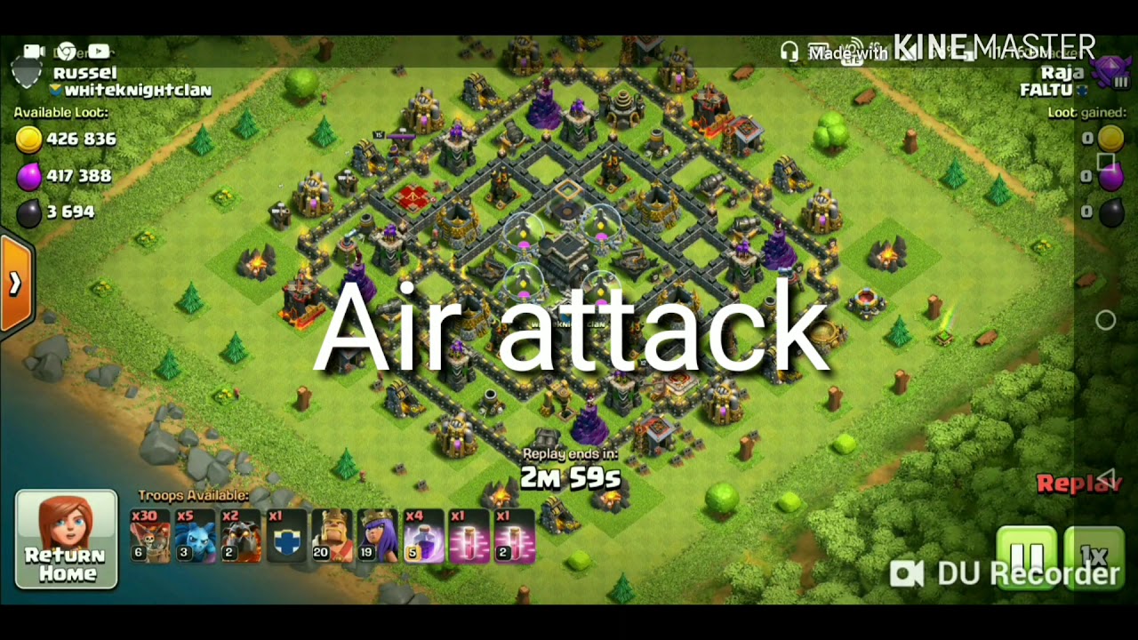COC. Ground Attack vs Air Attack - YouTube