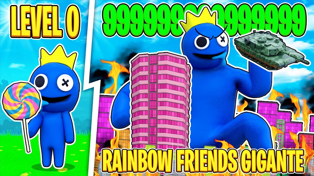 Rainbow Friends Fica cada vez mais Forte e Gigante no Lifting Rainbow ...