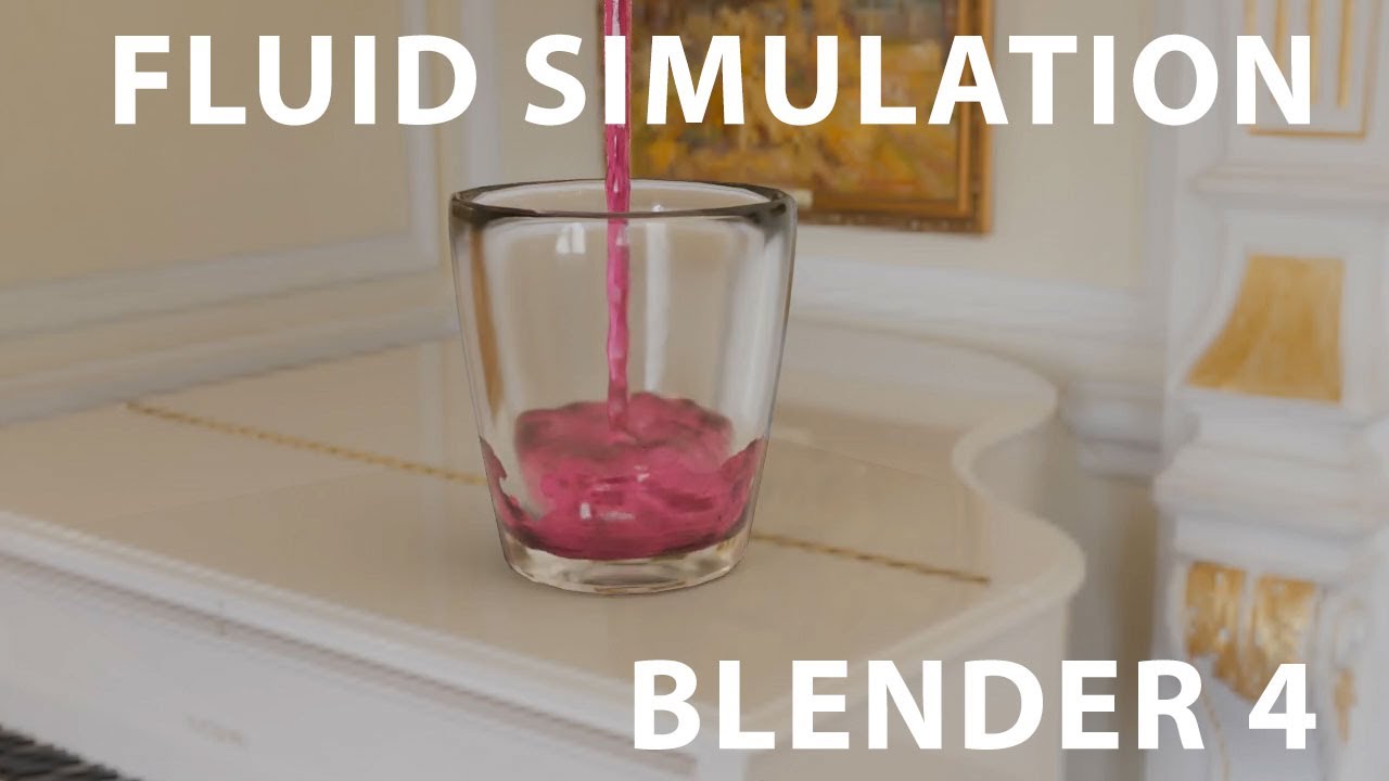 Blender 4 Fluid Simulation, fill glass tutorial #videosforfreeeducation ...