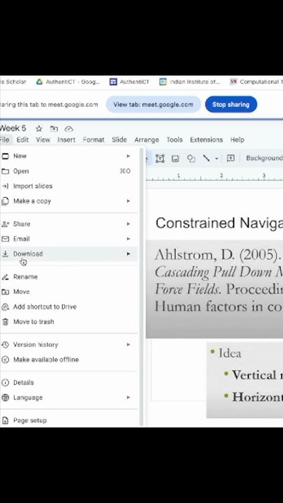 Constrained Navigation Menu Selection Example - YouTube
