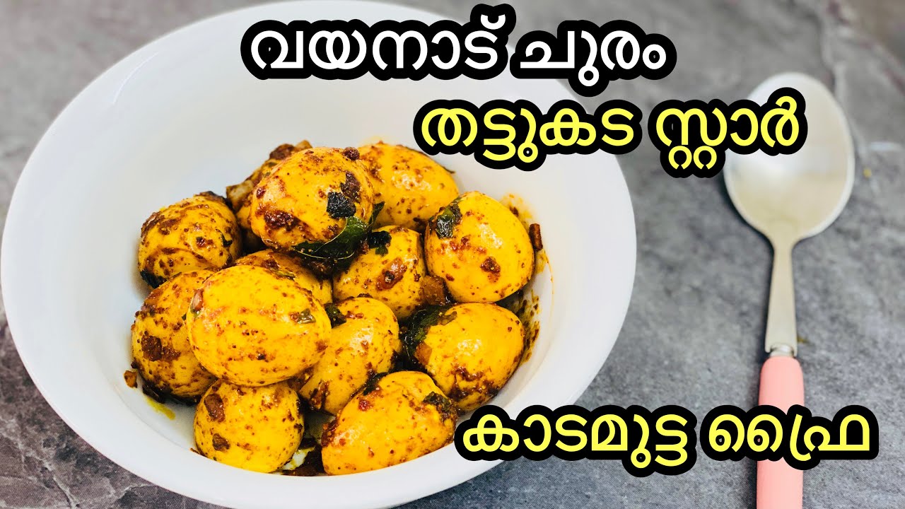 വയനാട് ചുരം തട്ടുകടയിലെ സ്റ്റാർ Wayanad Churam Special kaada Mutta Fry ...