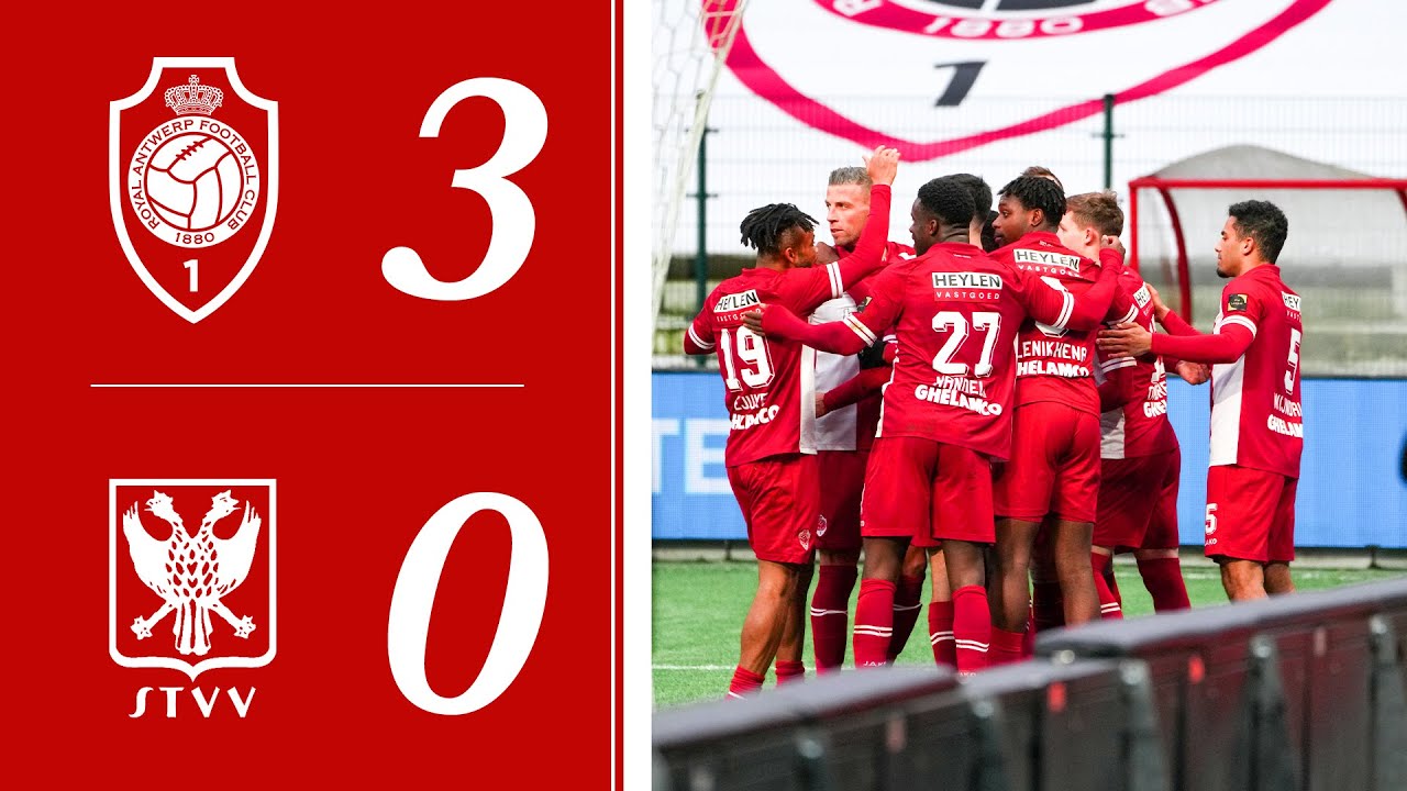 HIGHLIGHTS I ROYAL ANTWERP FC 3-0 STVV I #JPL speeldag 28 I 2023-2024 - YouTube